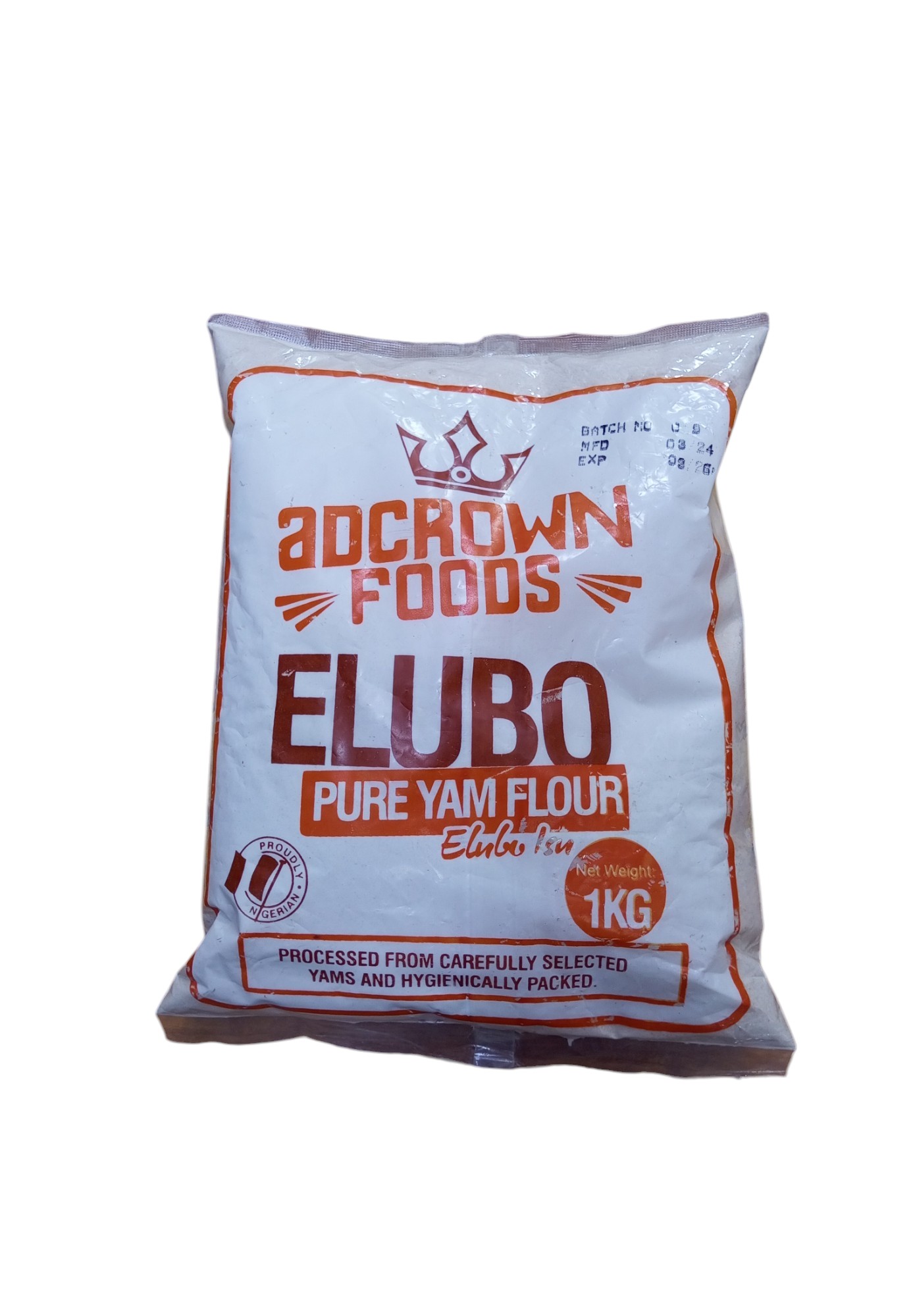 Adcrown Elubo yam flour 1kg - Reno Superstores | Online Supermarket