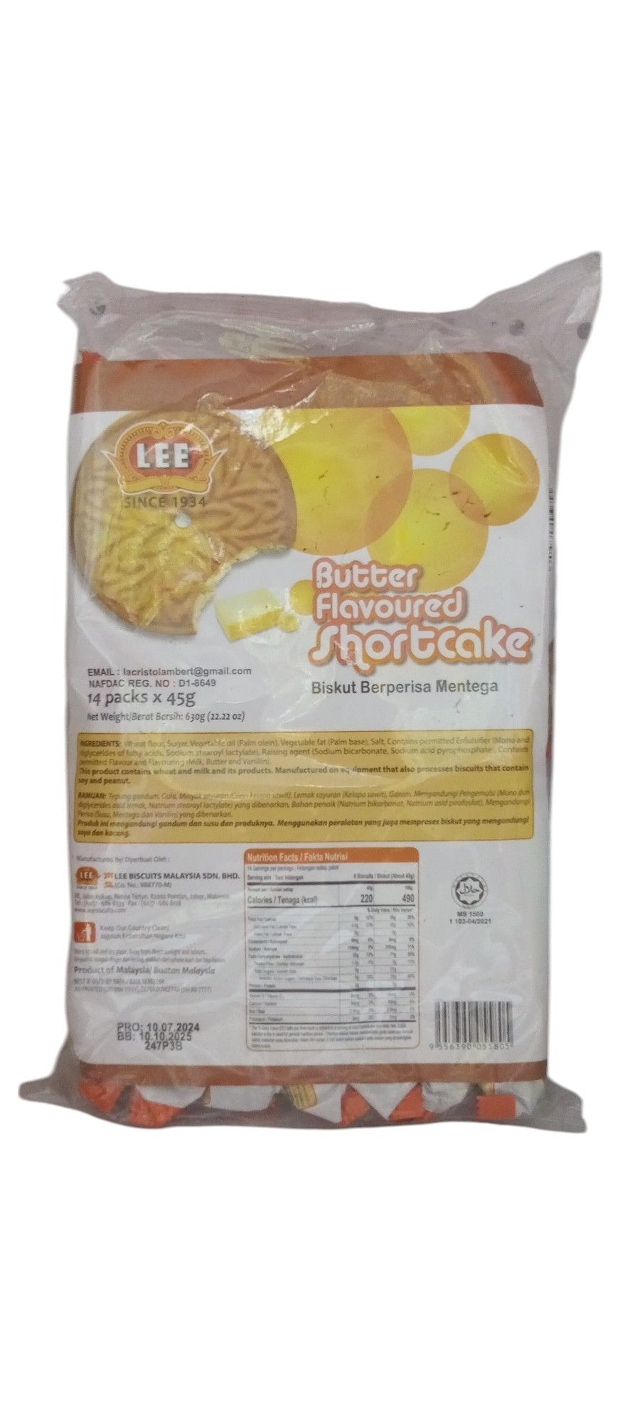 Lee butter flavoured shortcake - Reno Superstores | Online Supermarket